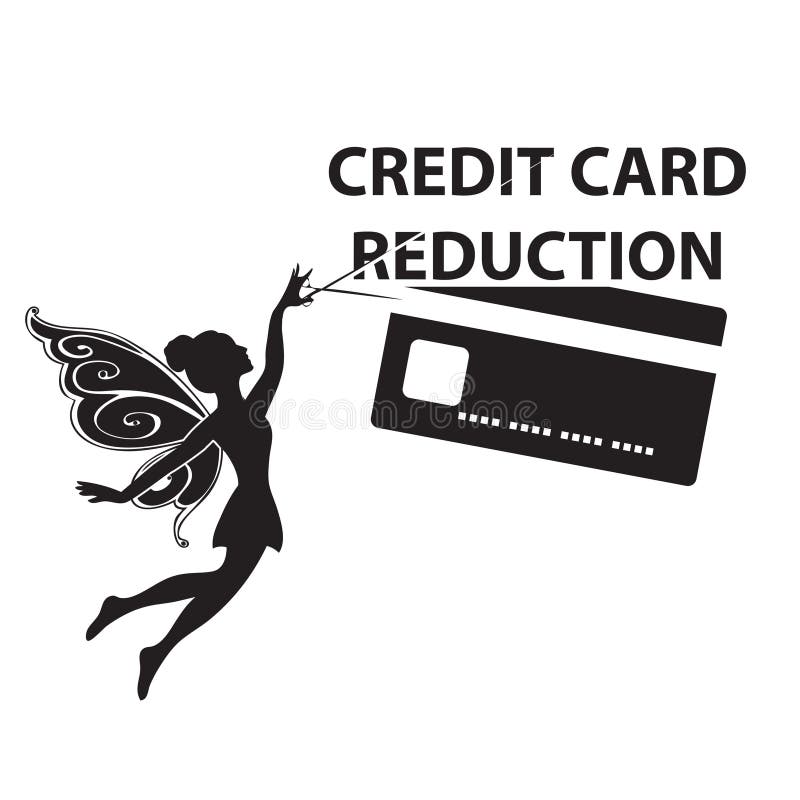 Fairy Credit Card Reduction Stock Vector - Illustration of hope, card ...