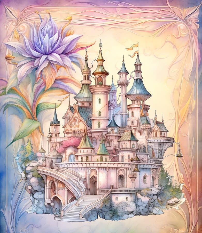 Fairy Fantasy Junk Journal Digital Paper Stock Illustration ...