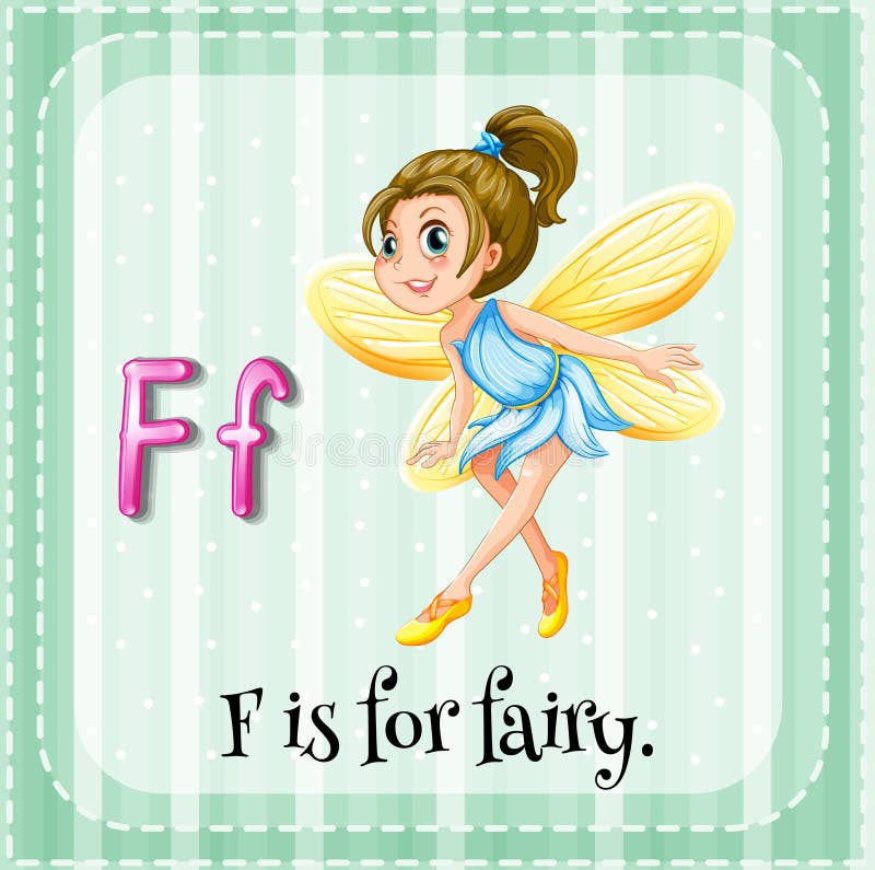 Flashcard Letter F Fairy Stock Illustrations – 15 Flashcard Letter F ...
