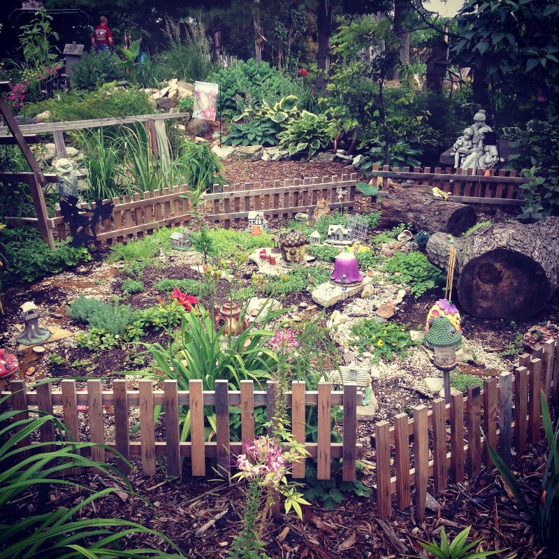 Fairy garden stock photo. Image of beautiful, fairy, summer - 45805810