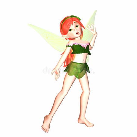 Fairy Girl Singing stock illustration. Illustration of fantasy - 10443472