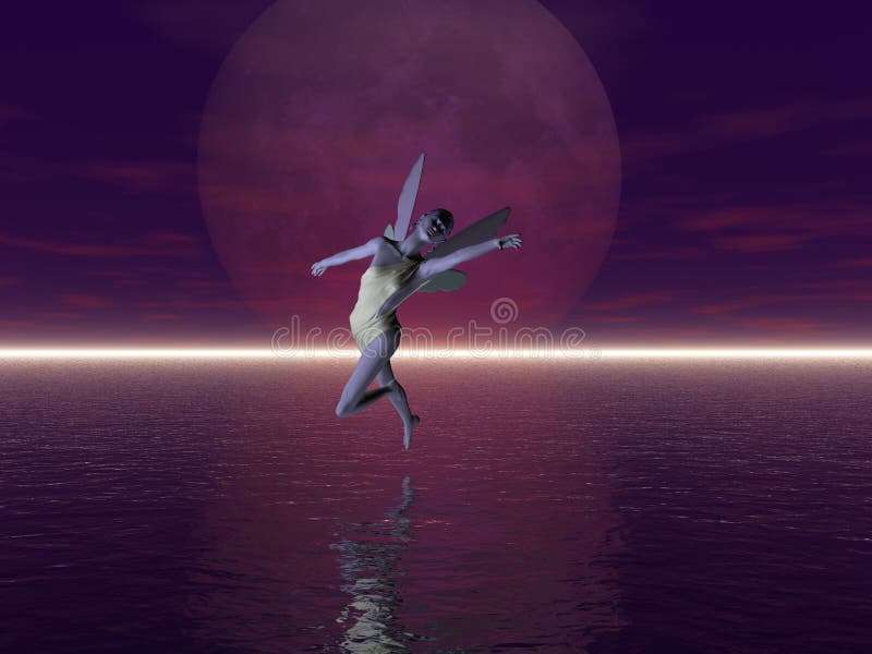 Angel of the water stock illustration. Illustration of abstract - 7742863