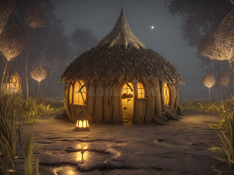 Fairy Hut, Generative AI Illustration Stock Illustration - Illustration ... Fairy Hut, Generative AI Illustration Stock Illustration - Illustration ...