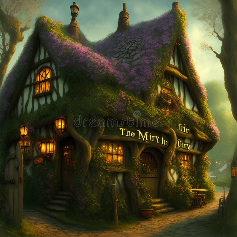 Fairy Inn, Generative AI Illustration Stock Illustration - Illustration ...