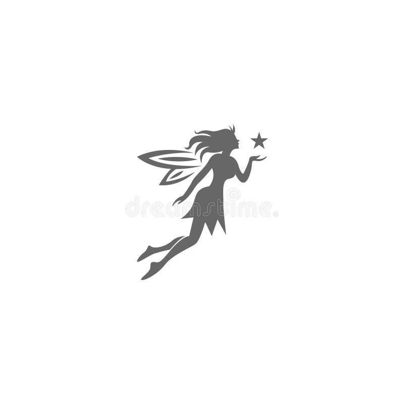 Fairy Logo Icon Design Illustration Stock Illustration - Illustration ...
