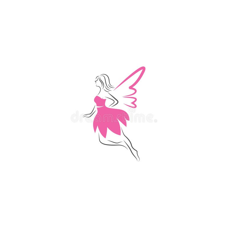Fairy Logo Icon Design Illustration Stock Illustration - Illustration ...