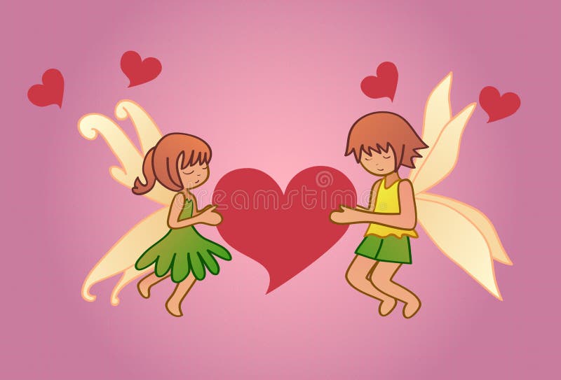 Fairy love stock vector. Illustration of cute, love, expression - 31806381