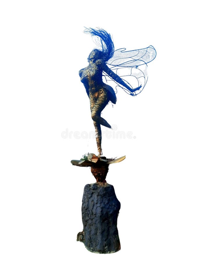 Fairy Princess Statue on the Hill Editorial Image - Image of sculpture ...