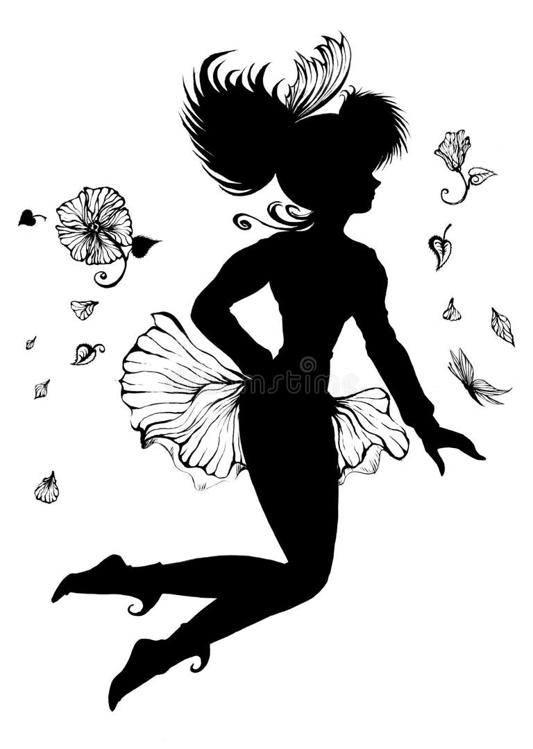 Flying Fairy Silhouette Character Stock Illustrations – 1,358 Flying ...