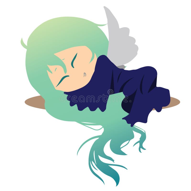 Fairy Sleeping. Vector Illustration Decorative Design Stock Vector ...