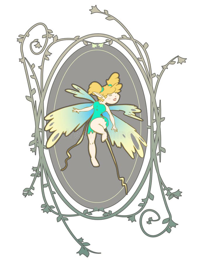 Fairy Spring Spirit stock illustration. Illustration of blonde - 17783907