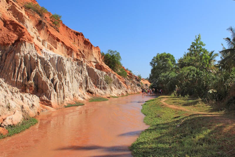 Fairy stream in Mui Ne stock image. Image of thiet, nature - 87391313