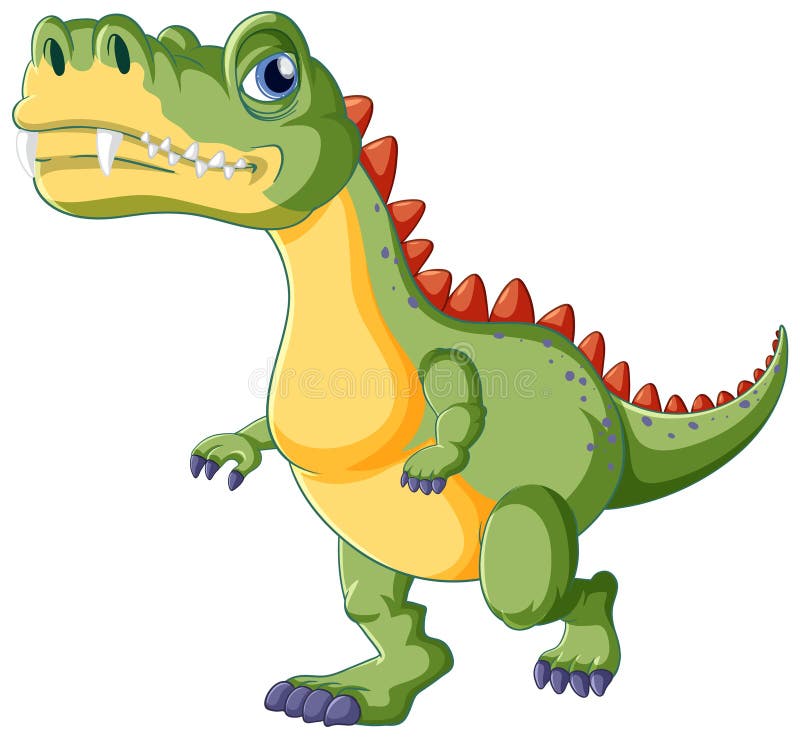 Fairy Tail Dinosaur Cartoon Character Stock Vector - Illustration of ...