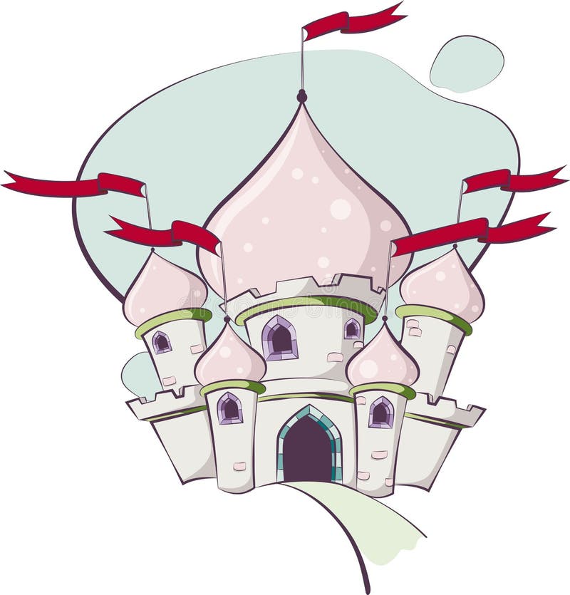 Pretty Castle Vector stock vector. Illustration of cute - 4081406