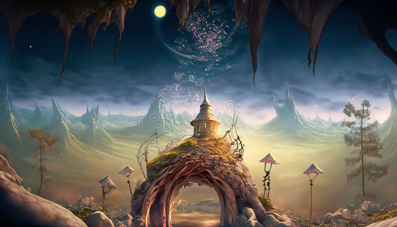 Fairy tale background stock illustration. Illustration of fairy - 302160765