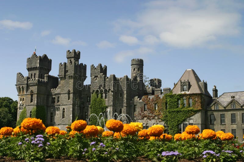 Fairy Tale Castle with Flowers Stock Image - Image of fortifications ...