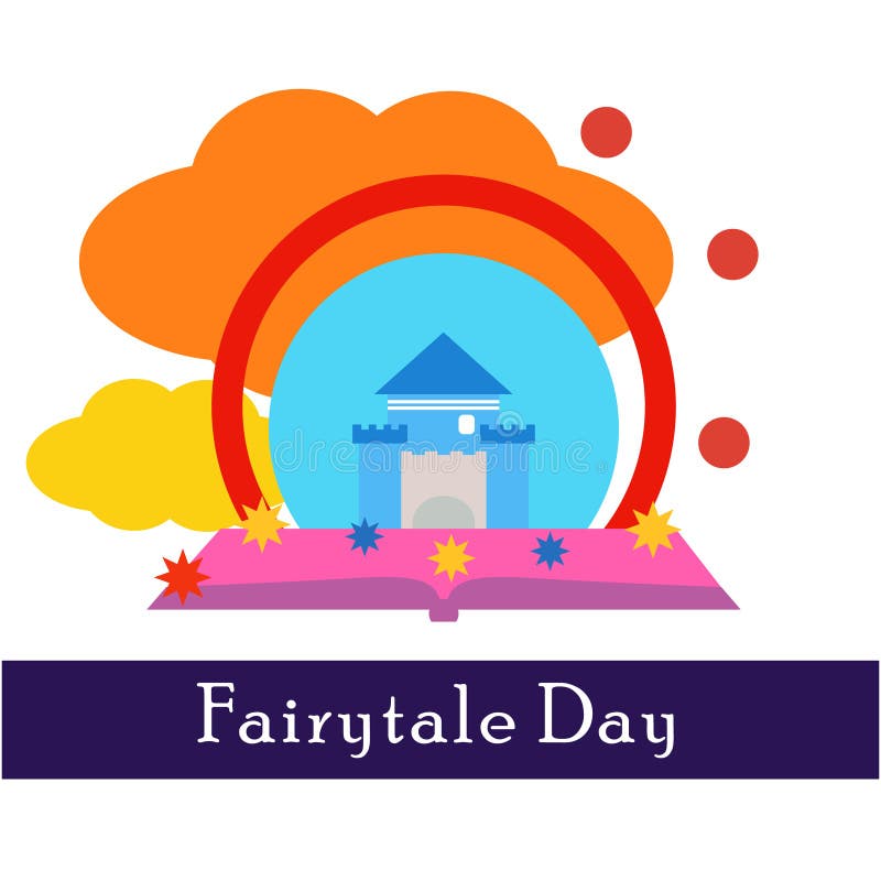 Fairy Tale Day Vector Illustration. Stock Illustration - Illustration ...