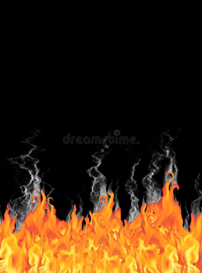 Fairy Tale Fire & Smoke Background Stock Illustration - Illustration of ...
