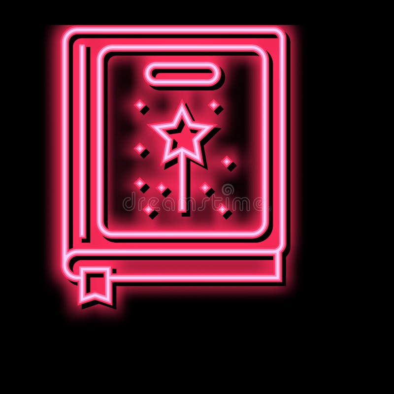 Fairy Tale Genre Neon Glow Icon Illustration Stock Vector ...