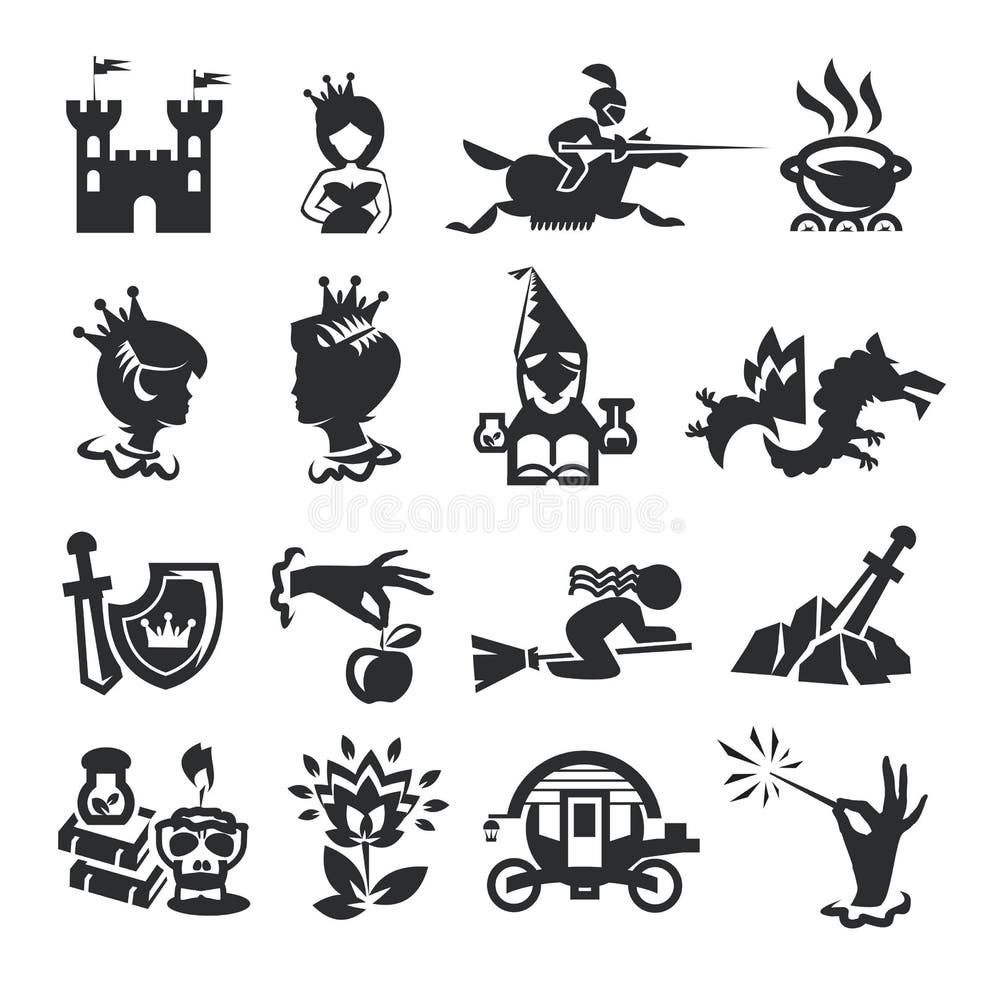 Fairy Tale Icons Stock Illustrations – 3,254 Fairy Tale Icons Stock ...