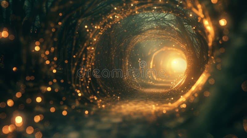 Fairy Tale Inspired Warp Gate with Soft Glowing Highlights Stock ...