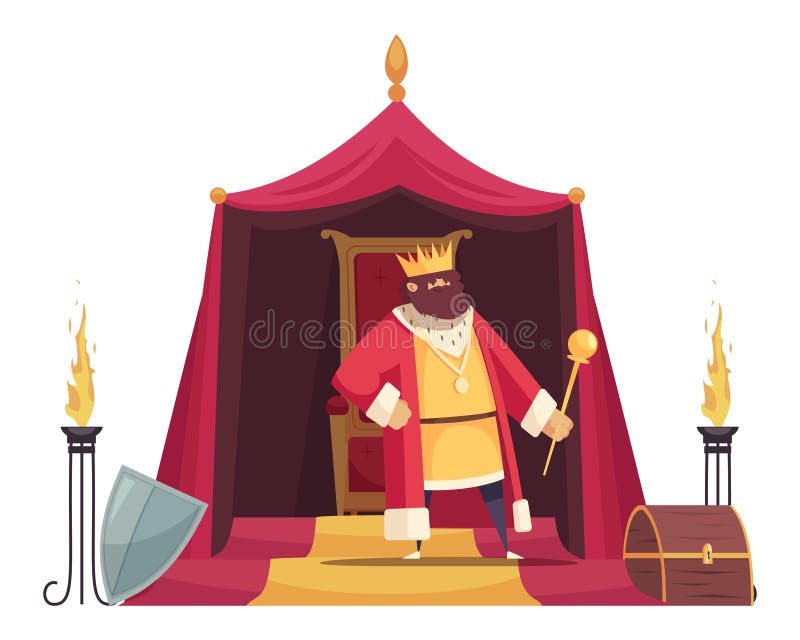 Evil King On Throne Clipart