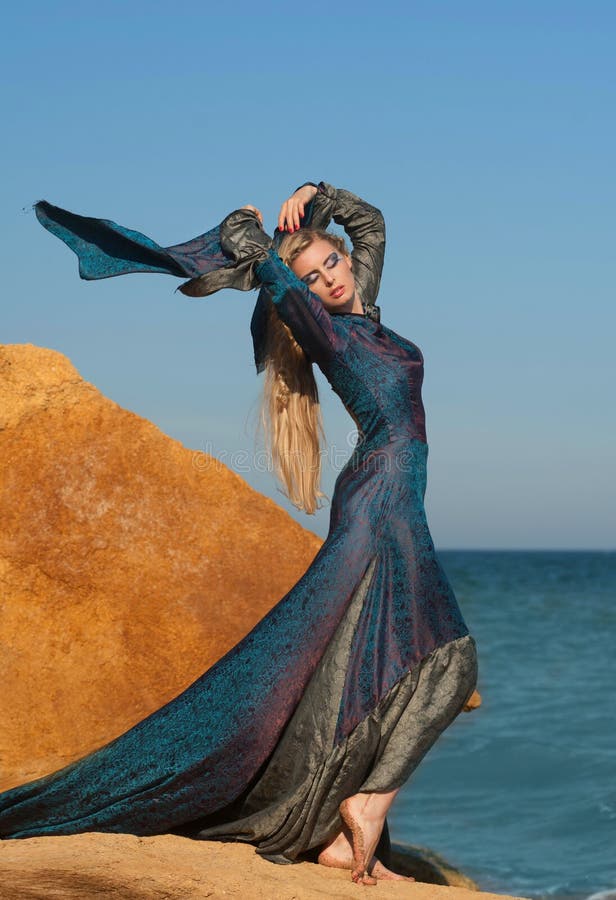 Fairy-tale - Magic Woman with Closed Eyes Stock Photo - Image of ...