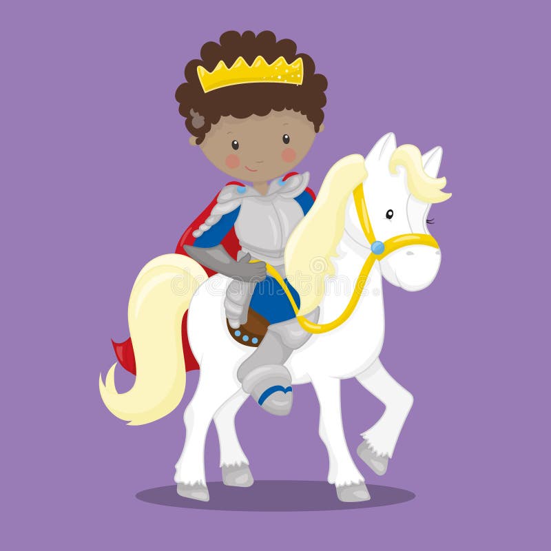 Prince with Red Cape and Crown Stock Vector - Illustration of clipart ...