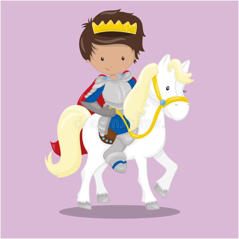 Fairy Tale Prince Prince on Blonde Horse 06 Stock Vector - Illustration ...