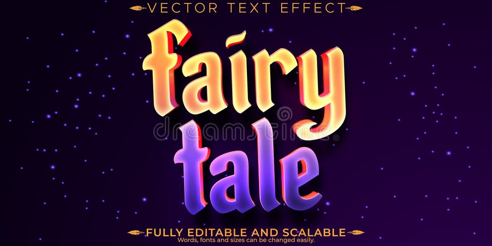 Fairy Font Effect Stock Illustrations – 463 Fairy Font Effect Stock ...