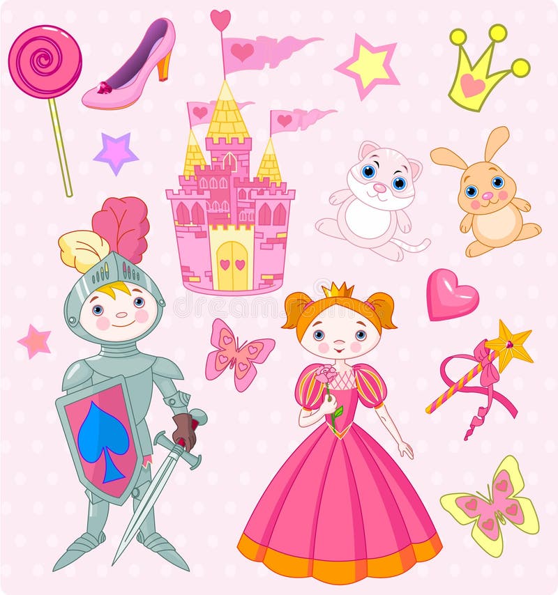 Cartoon Fairy Tale Elements Stock Illustrations – 5,583 Cartoon Fairy ...