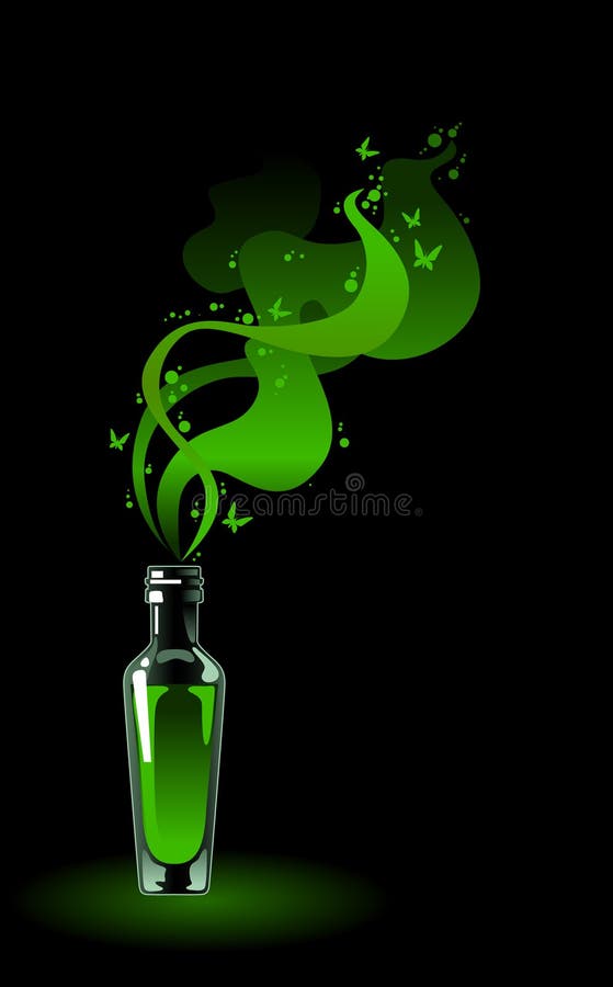 Fairy verde do absinto. ilustração do vetor. Ilustração de fada - 15252011