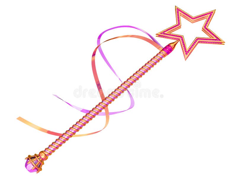 Pink Sparkle Magic Wand Stock Illustrations – 134 Pink Sparkle Magic ...