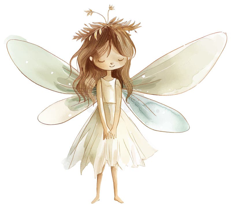 Fairy Watercolor stock vector. Illustration of girl - 320028255