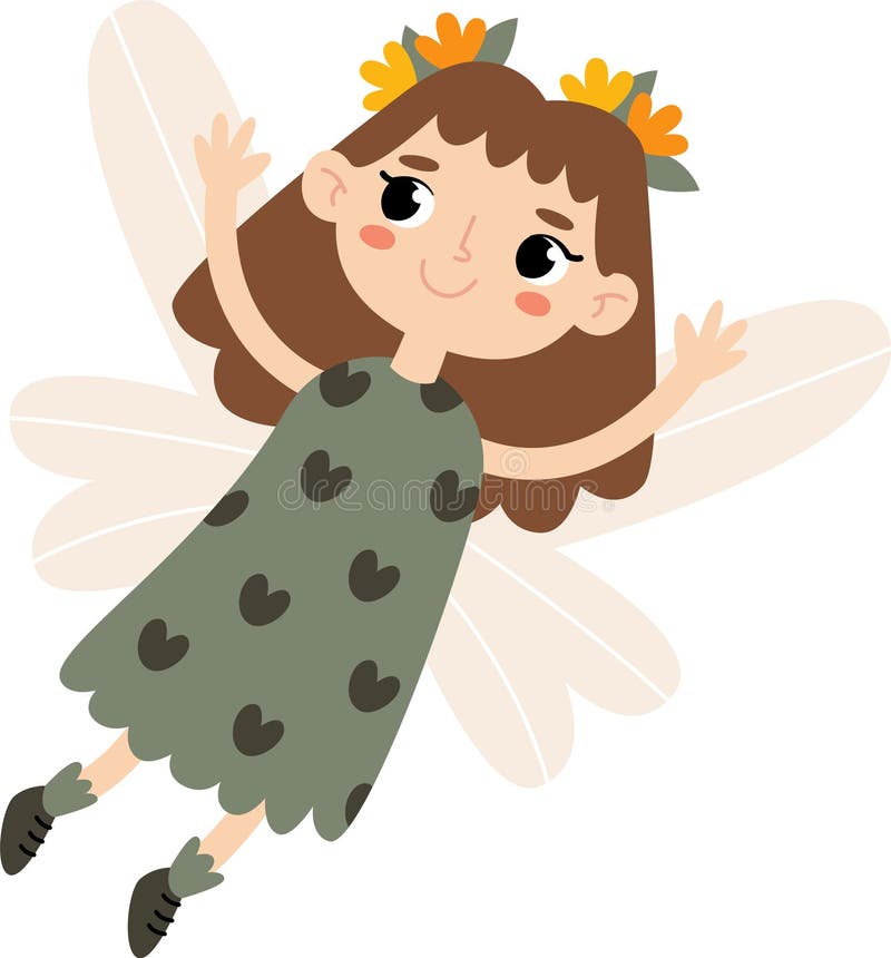 Fairy with Wings stock vector. Illustration of fairy - 300410806