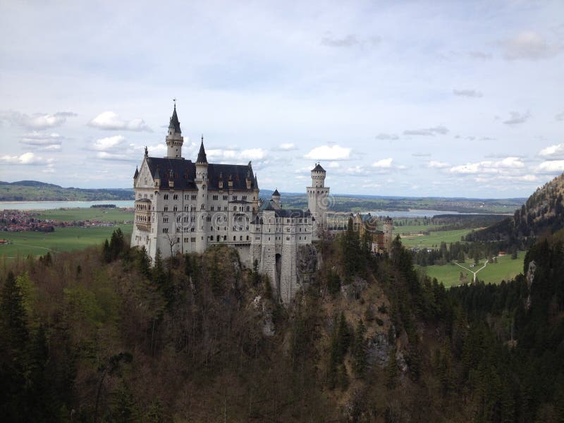Fairytale Castle Near Garmisch, Germany Stock Image - Image of tree ...