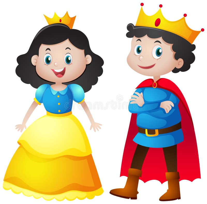 Fairytale Characters of King and Queen Stock Vector - Illustration of ...
