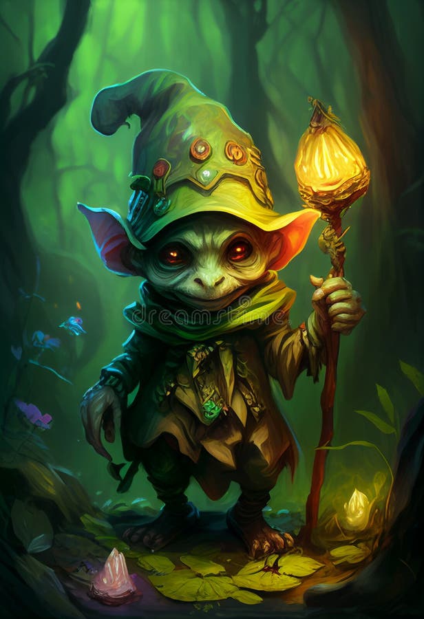 Fairytale Creature in the Forest. AI Genarated Stock Image - Image of ...