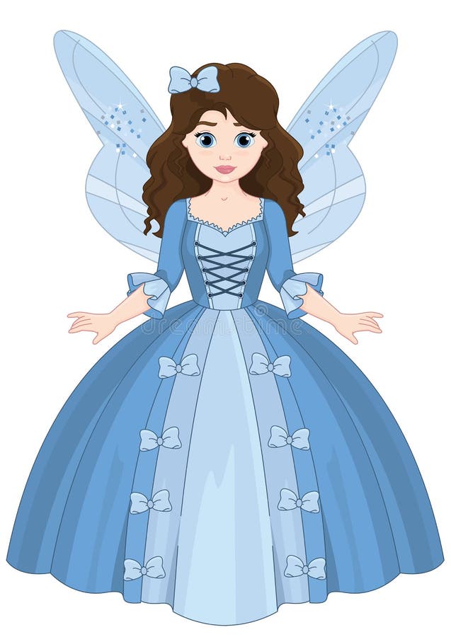 Fairytale Cute Little Magic Girl Stock Vector - Illustration of fairy ...