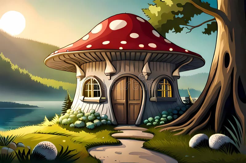 Toadstool Hut Stock Illustrations – 43 Toadstool Hut Stock ...