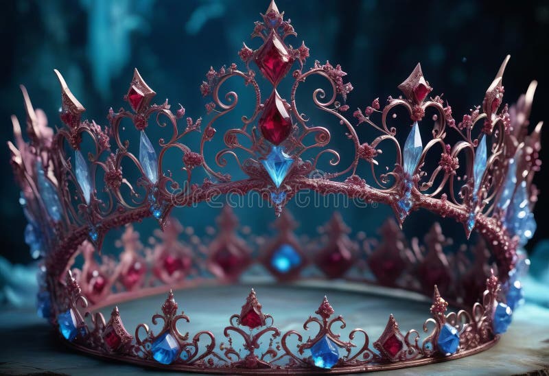 A Fairytale-inspired 3d Princess Crown Stock Illustration ...