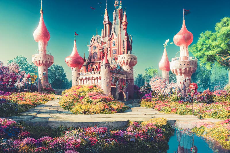 Fairytale Landscape Full with Candy Tree in Splendid Dream-like Setting ...