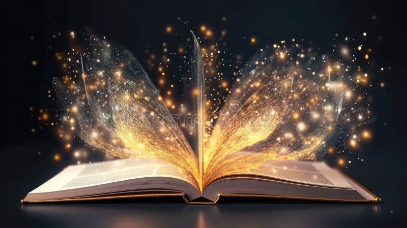Open Book Sparkles Stock Illustrations – 340 Open Book Sparkles Stock ...