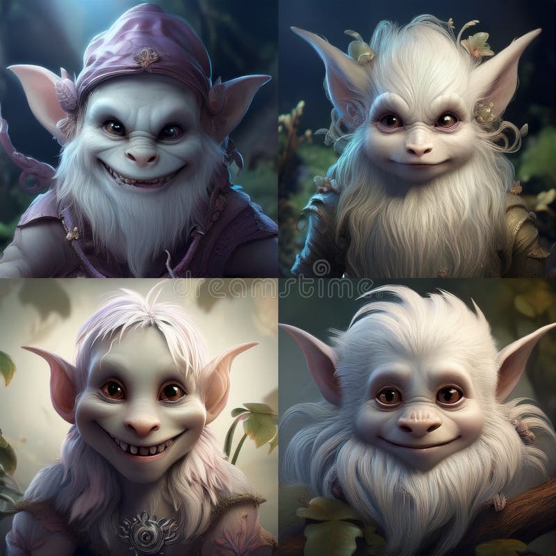 Fairytale Set with Sprites and Elves Stock Illustration - Illustration ...