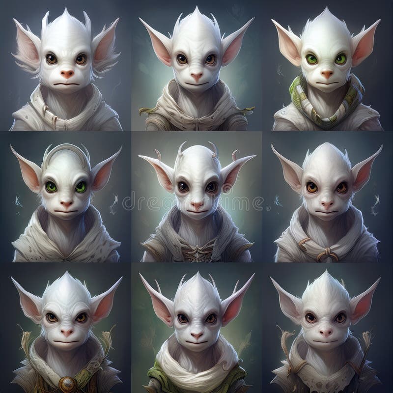 Fairytale Set with Sprites and Elves Stock Illustration - Illustration ...