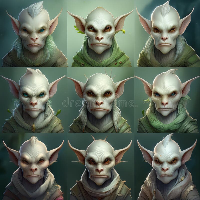 Fairytale Set with Sprites and Elves Stock Illustration - Illustration ...