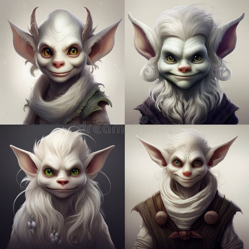 Fairytale Set with Sprites and Elves Stock Illustration - Illustration ...