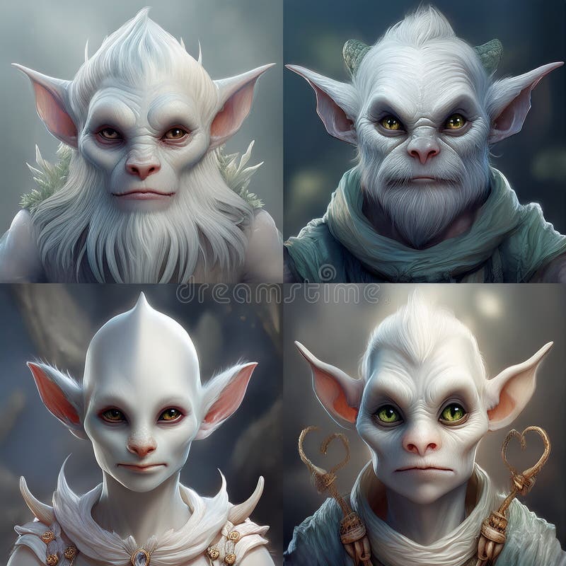 Fairytale Set with Sprites and Elves Stock Illustration - Illustration ...