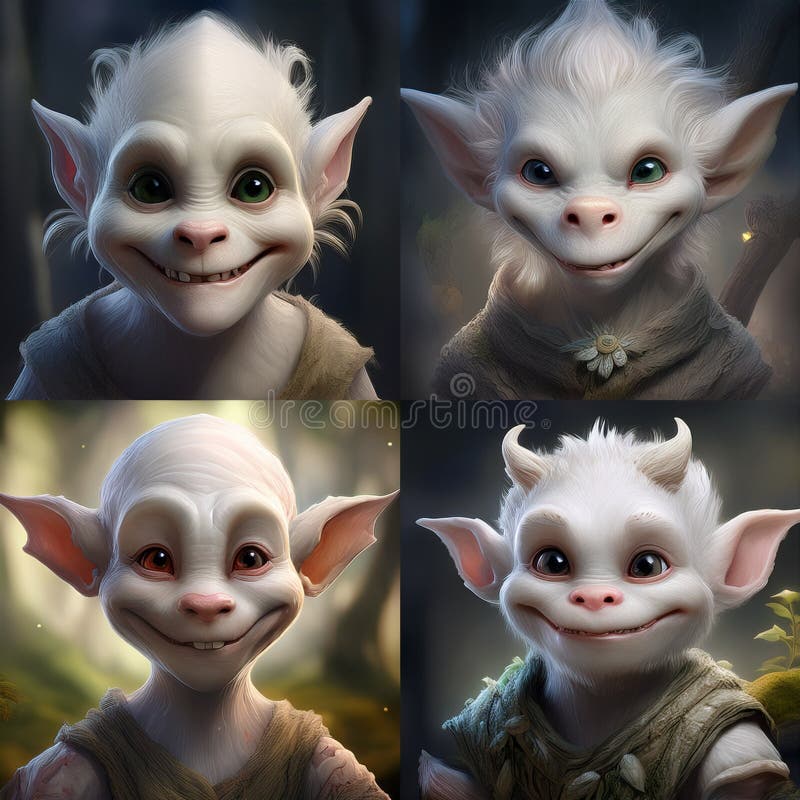 Fairytale Set with Sprites and Elves Stock Illustration - Illustration ...