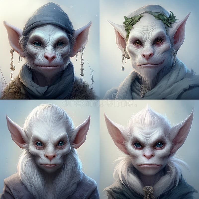 Fairytale Set with Sprites and Elves Stock Illustration - Illustration ...